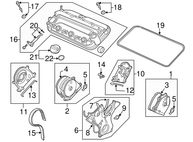 Genuine 2012-2015 Acura Valve Cover 12310-R70-A00 | Acura Parts HQ