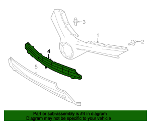 2016-2018 Toyota RAV4 Center Grille 53112-0R060 | Toyota Parts Center