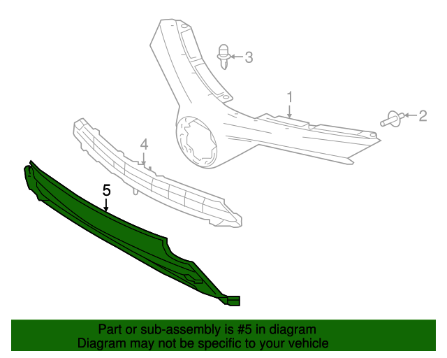 2016-2018 Toyota RAV4 Grille (Lower) 53113-0R060 | OEM Parts Online