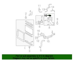 16401-31650 - Radiator Cap For 2003-2012 Lexus | Lexus OE Parts