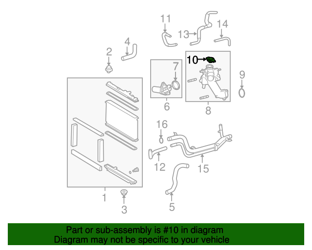 16401-31650 - Radiator Cap For 2003-2012 Lexus | Lexus OE Parts