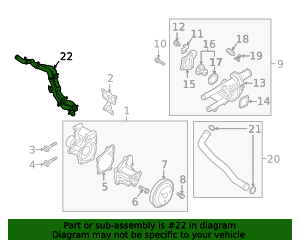 2017-2021 Hyundai Engine Coolant Hose 25470-2GGB0 | OEM Parts Online