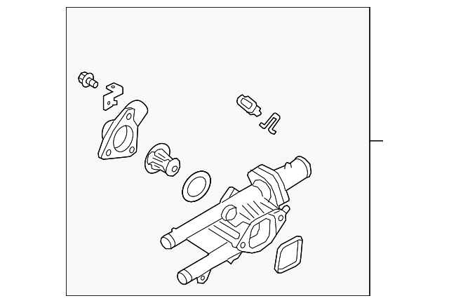2019-2021 Hyundai Tucson Thermostat Unit 25600-2GGB5 | QuirkParts
