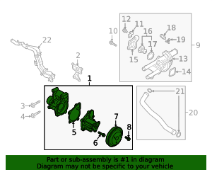 2018-2024 Hyundai Water Pump 25100-2GTC0 | QuirkParts