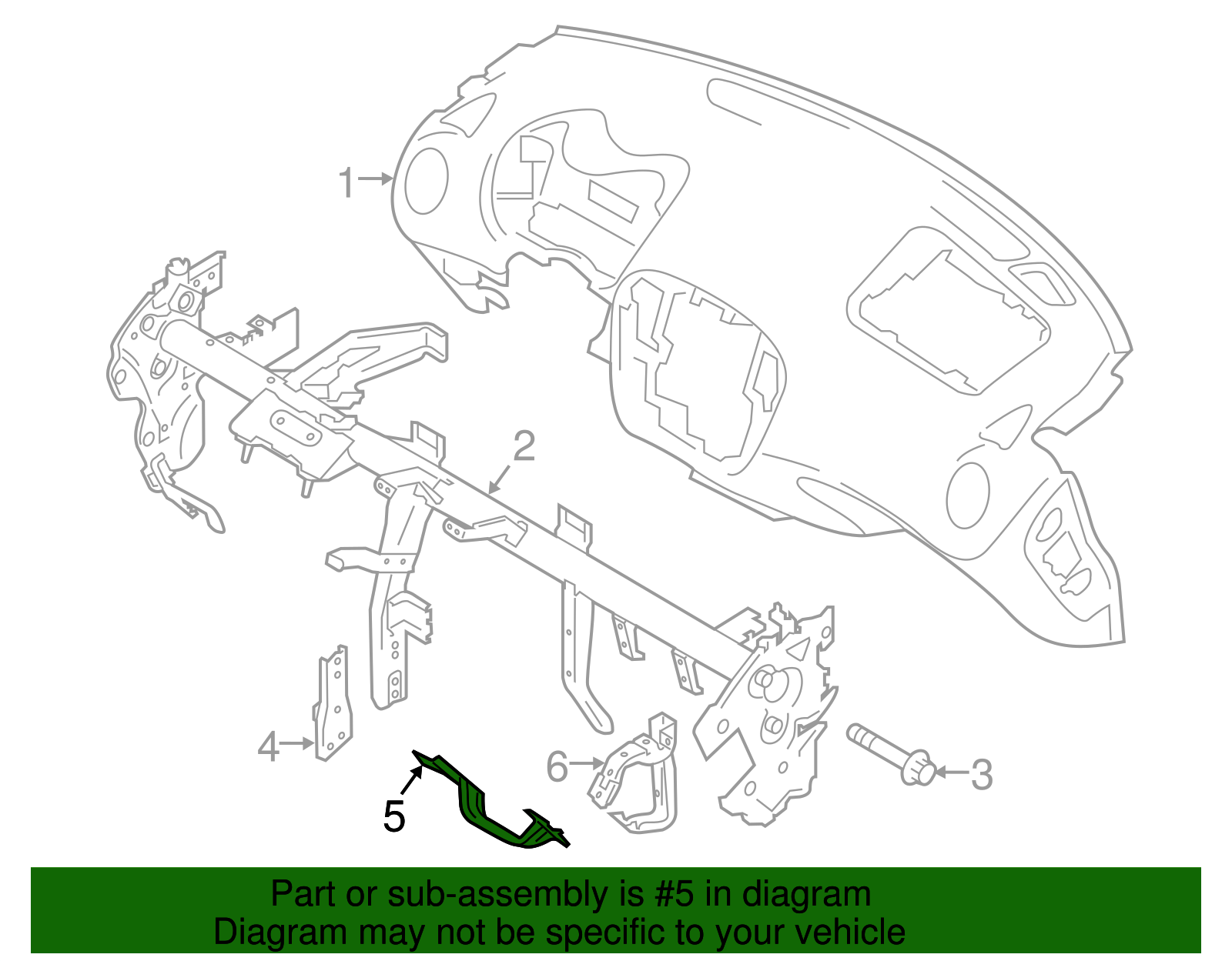 2011-2017 Nissan Juke Knee Bolster 67503-1KM0A | Bill Kay Nissan Parts