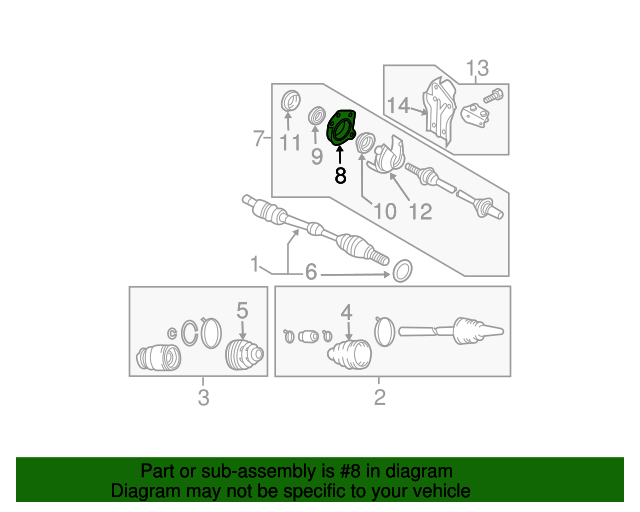 2003-2006 Mazda 6 Support Bracket GA37-25-740 | QuirkParts