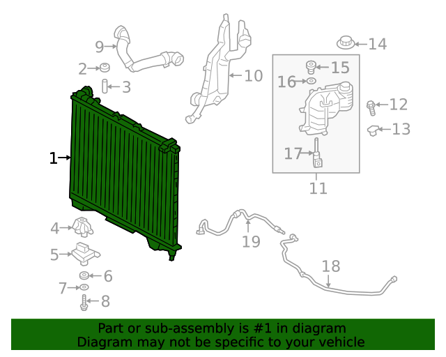 Genuine OEM Radiator Part# LR162120 Fits 2019-2023 Land Rover: Up To 35 ...