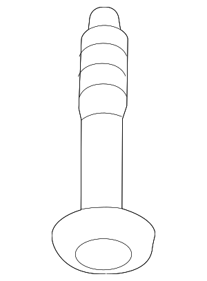 2018-2025 Audi Radiator Support Splash Shield Bolt WHT-008-613 | OEM ...