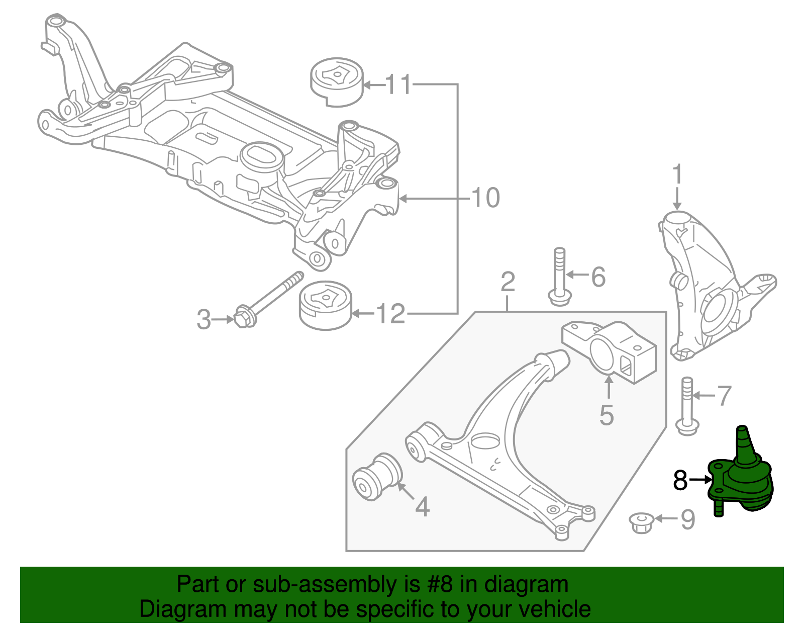 3C0-407-366-B - Ball Joint 2006-2024 Volkswagen | Volkswagen Wholesale ...