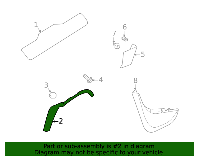 2021-2023 Land Rover Wheel Opening Molding LR132160 | OEM Parts Online