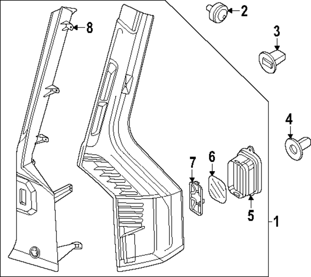 92402-DO100 - Tail Lamp 2024 Kia EV9 | Kia.Parts Store
