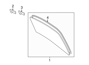 2007-2011 Toyota Camry Back Glass 64801-06021 | Toyota Parts Center