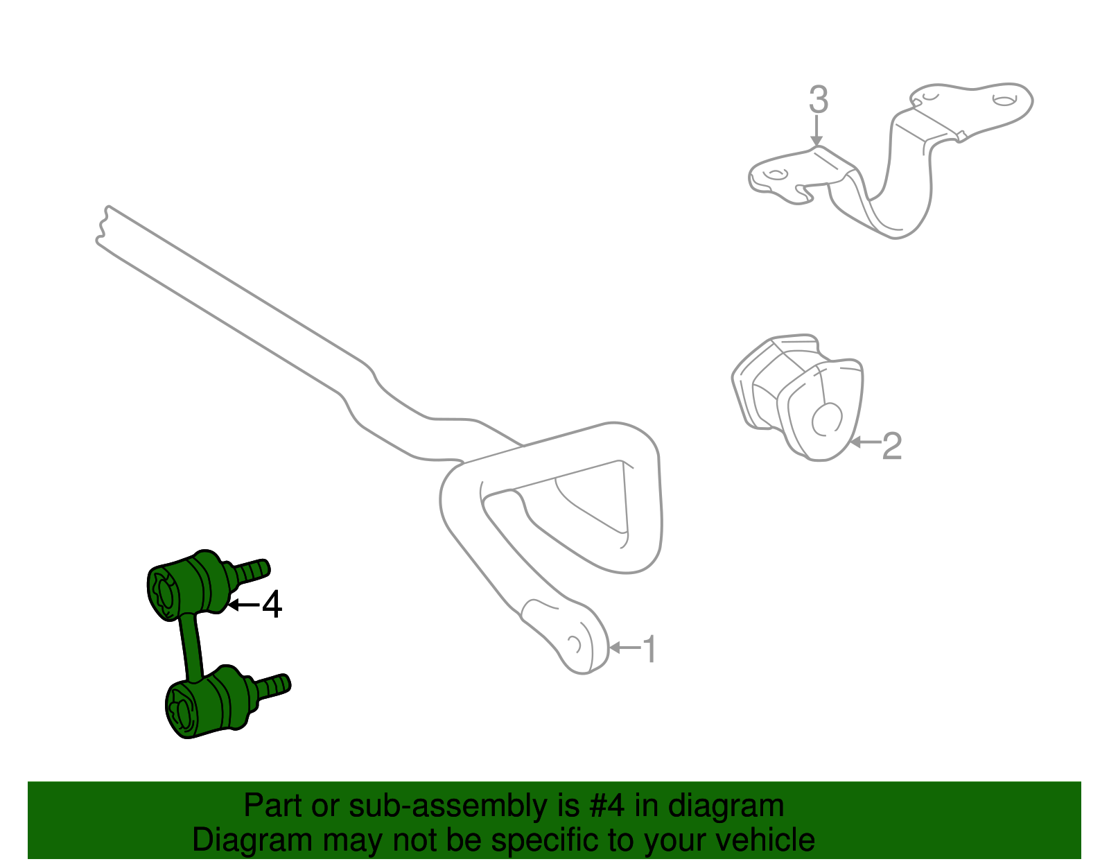 1992-2003 Toyota Stabilizer Link 48820-33010 | Toyota Parts Center