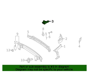253-885-03-03 - Bumper Cover Bracket 2020-2022 Mercedes-Benz ...