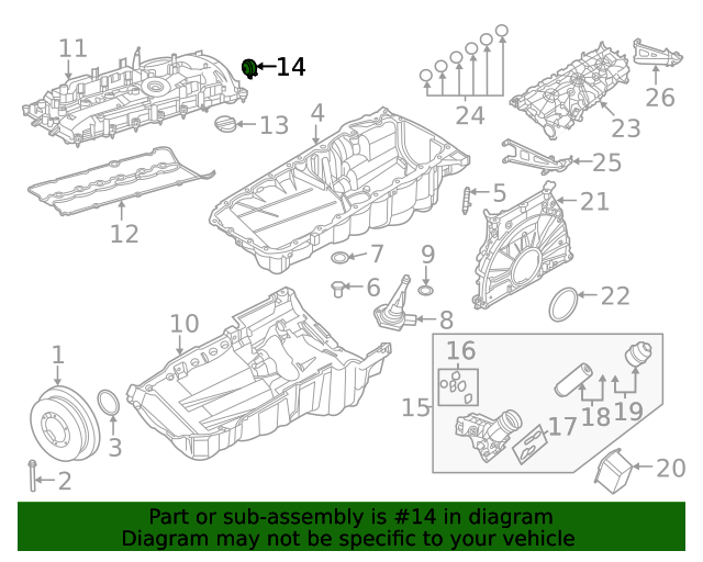 Genuine BMW 11-36-7-614-288 | Engine Variable Valve Timing (Vvt ...