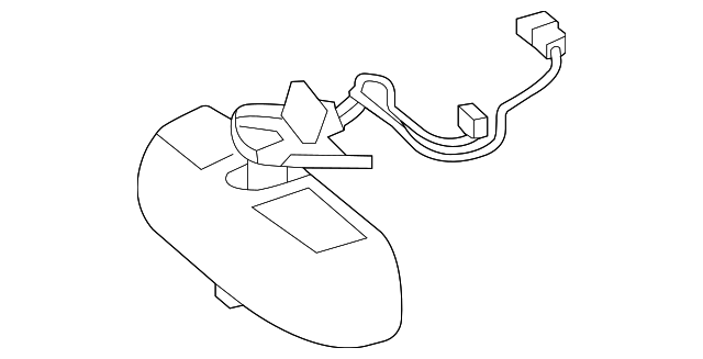 167-810-07-00-9051 - Mirror Inside - Black 2020-2021 Mercedes-Benz ...