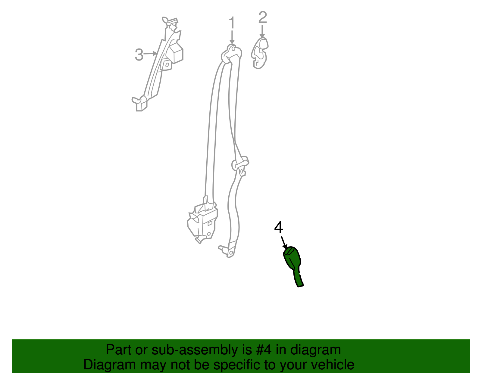 2009-2014 Nissan Cube Buckle 86842-1FC1A | Team Nissan Inc.