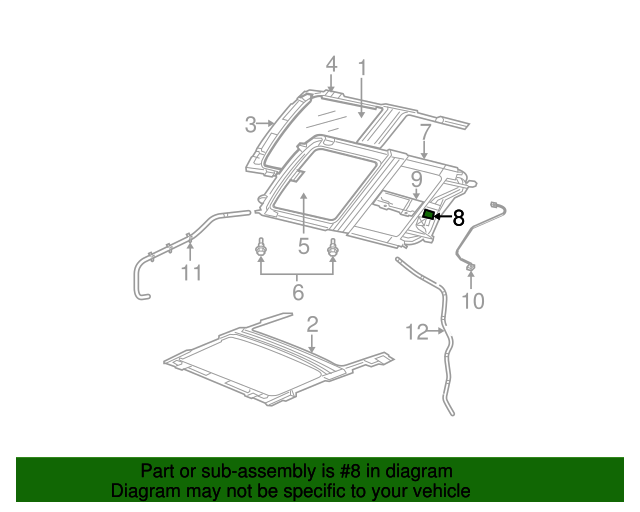 2005-2017 Mopar Sunroof Motor 68056964AA | TascaParts.com