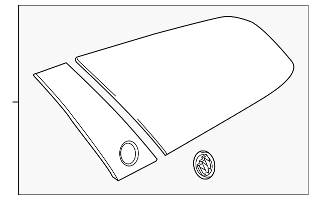 22983370 - Quarter Glass - 2013-2017 Buick Enclave | Findlay Auto Parts