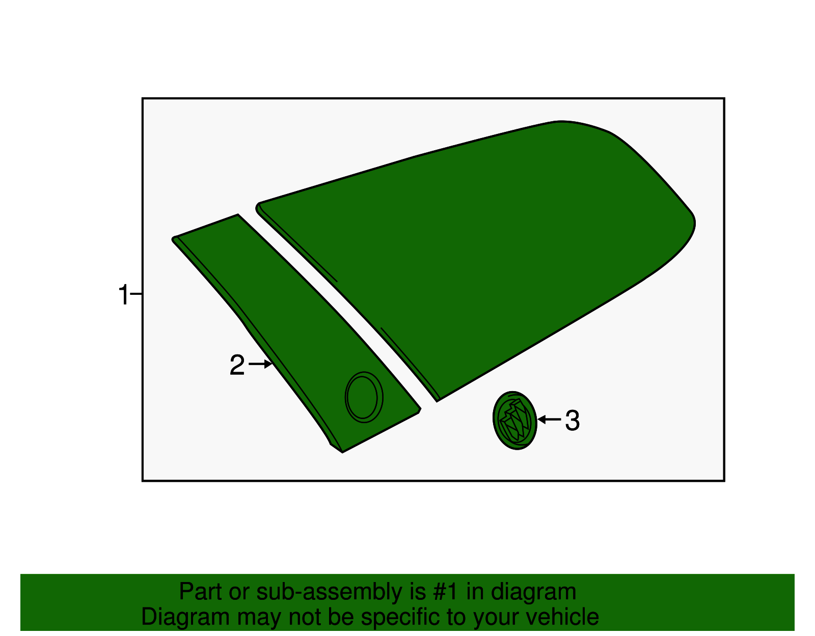 22983370 - Quarter Glass - 2013-2017 Buick Enclave | Findlay Auto Parts