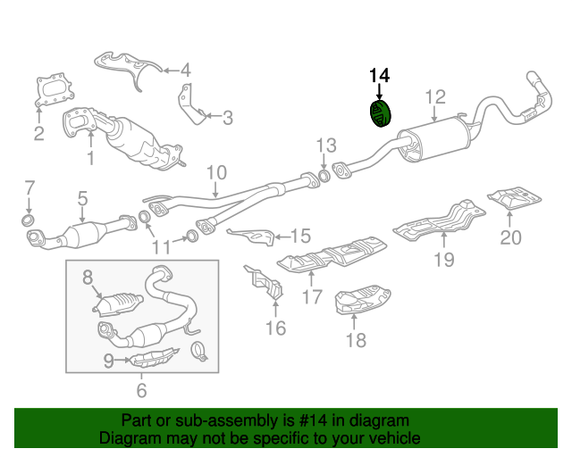 17565-74280 - Exhaust System Hanger - 1995-2023 Toyota | OEM Genuine ...