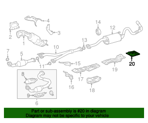 58327-04041 - Muffler Shield - 2005-2023 Toyota Tacoma | OEM Genuine ...