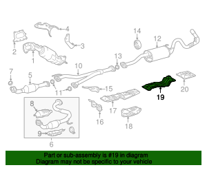 Toyota 2005-2023 Toyota Tacoma Heat Shield 58321-04012 | Toyota Parts