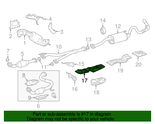 58151-04071 - Heat Shield 2005-2023 Toyota Tacoma | Longo Toyota Parts