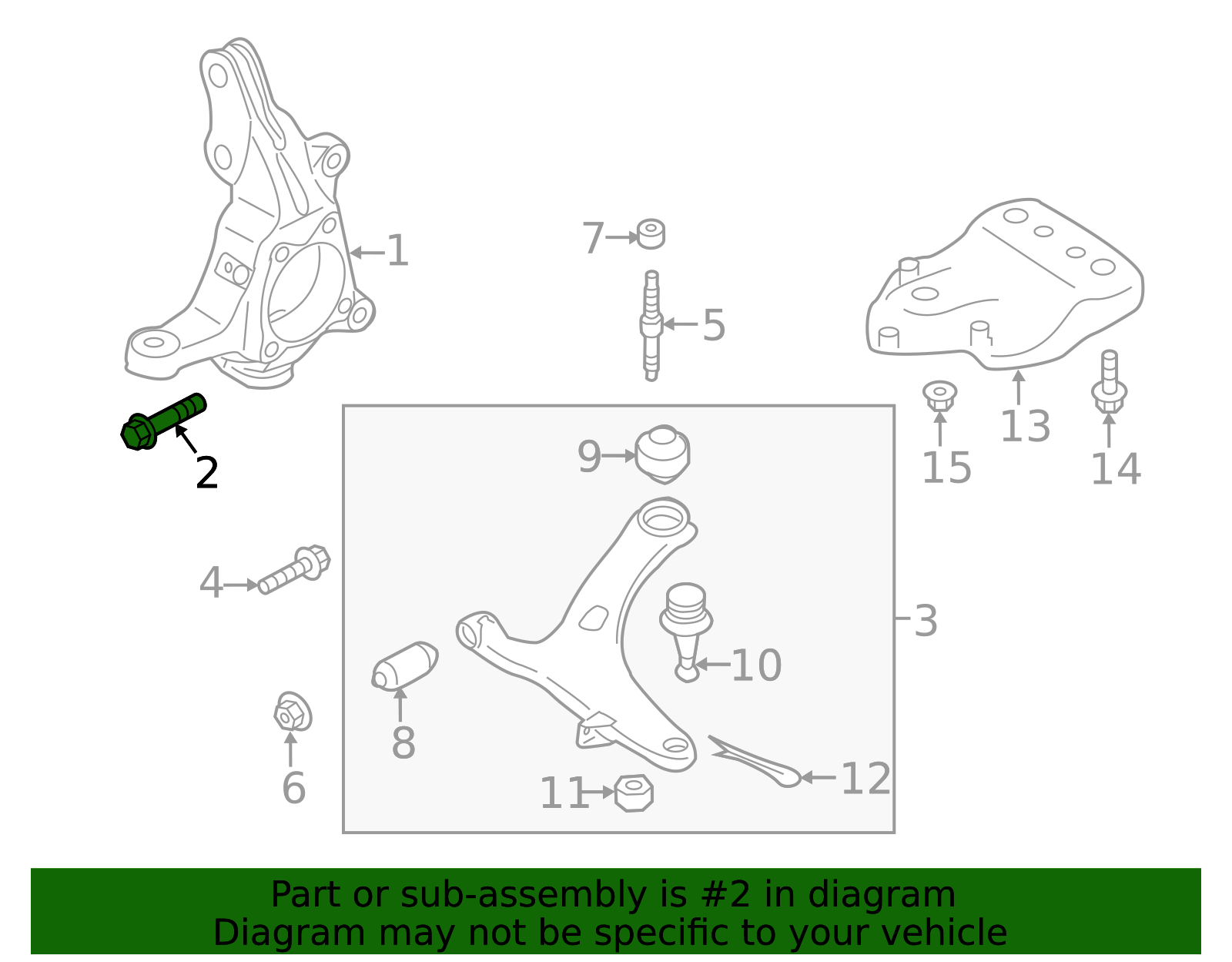 1992-2024 Subaru Knuckle Bolt 901000060 | Subaru Parts Store