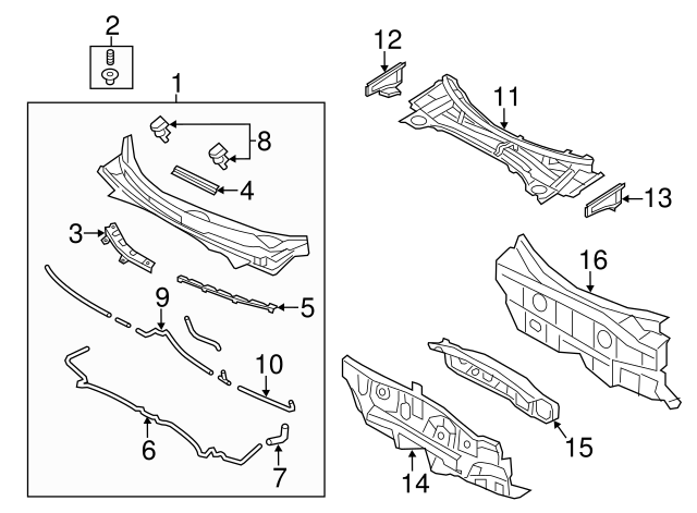 2012-2017 Hyundai Veloster Under Cover 86159-2V000 | OEM Parts Online