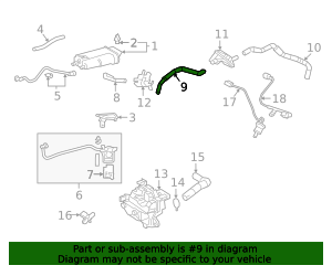 2019-2022 Lexus UX200 Vacuum Hose 23826-F2030 | Express Lexus Parts