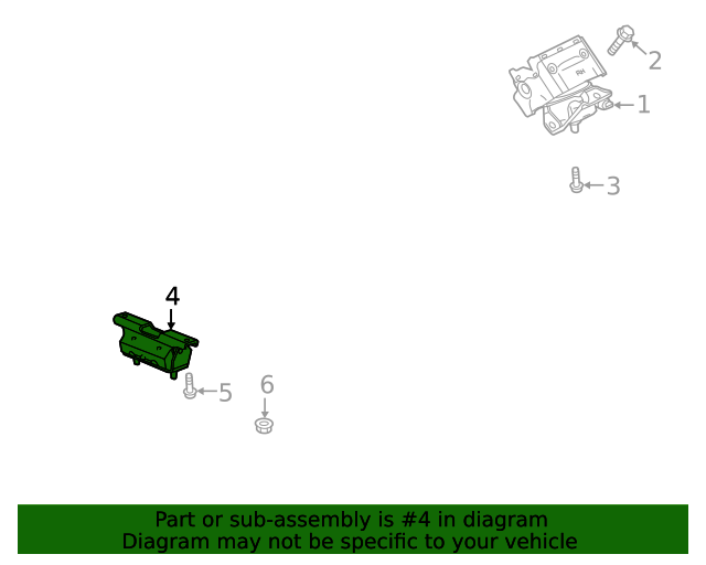 2023 Chevrolet Silverado 1500 Transmission Mount 85154273 GM ...