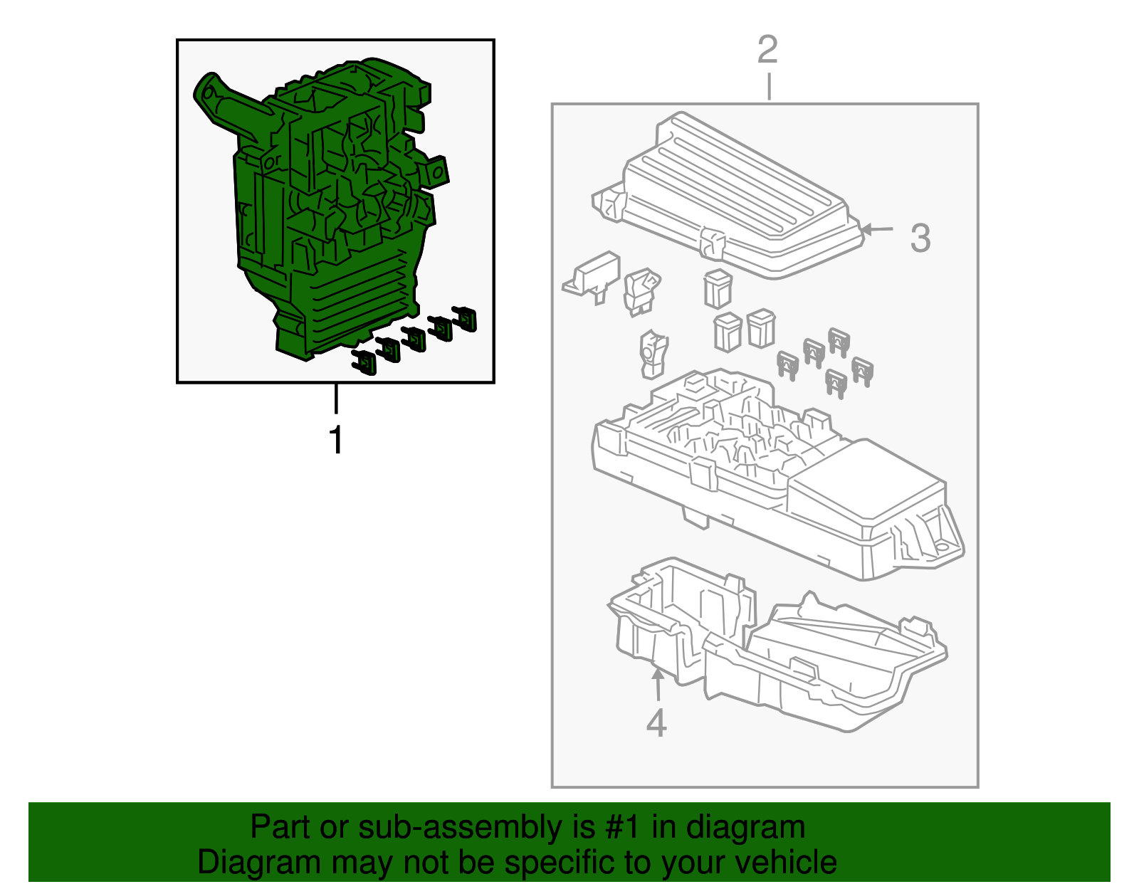 38200-SDA-A01 - Fuse Box Main 2003-2005 Honda Accord | Honda Parts Online