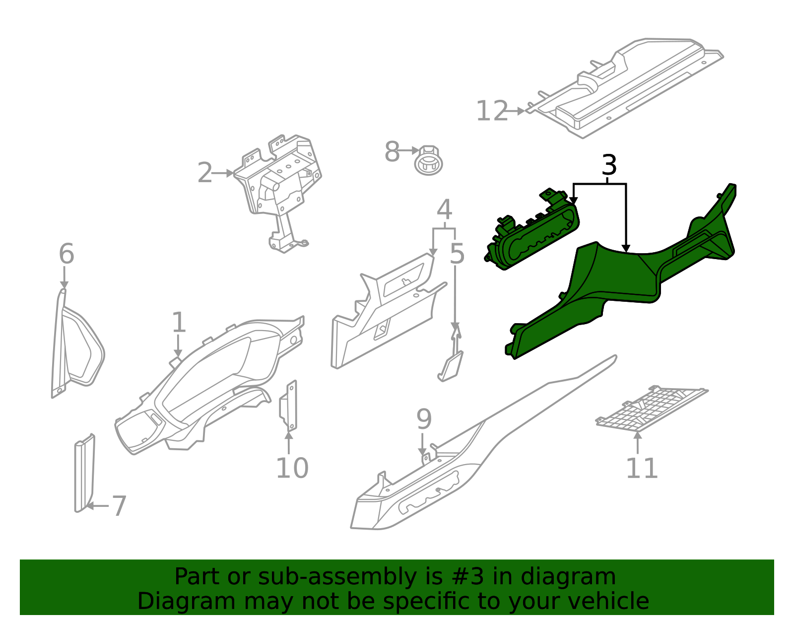 2020-2022 Ford Escape | Center Reinforced | LJ6Z-7804654-AA | Walls ...