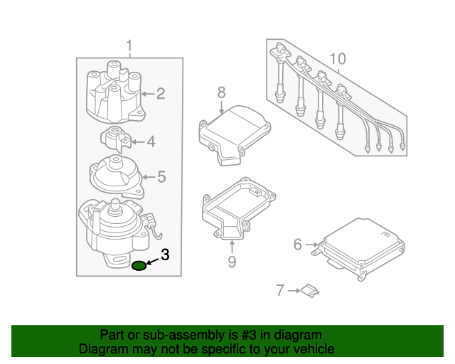1995-2001 Nissan O-Ring 22131-53J10 | OEM Parts Online