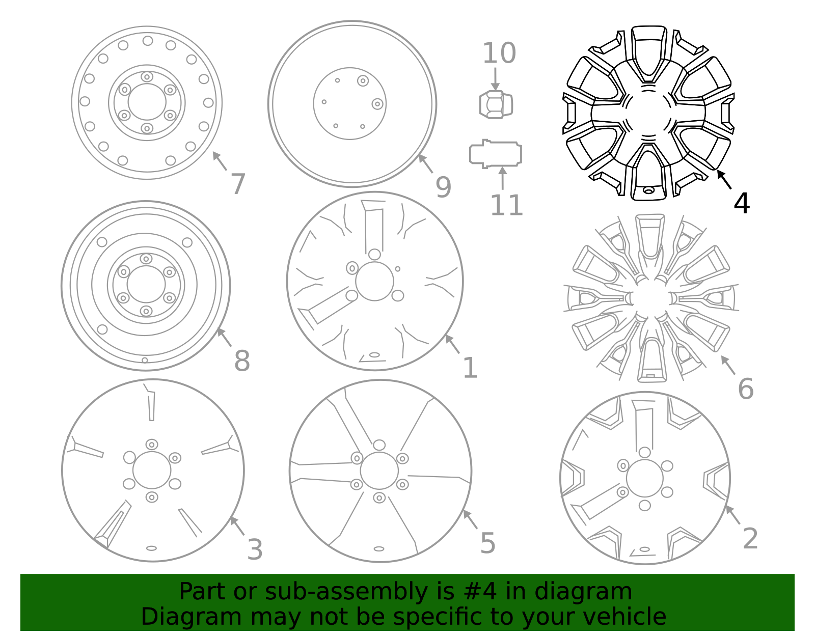 2020-2023 Toyota Tacoma Wheel Disc 17 Inch 42611-04241 | Toyota Parts ...