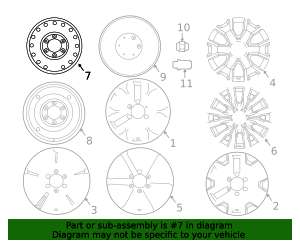 2005-2023 Toyota Tacoma Spare Wheel 42601-AD030 | Toyota Parts Center