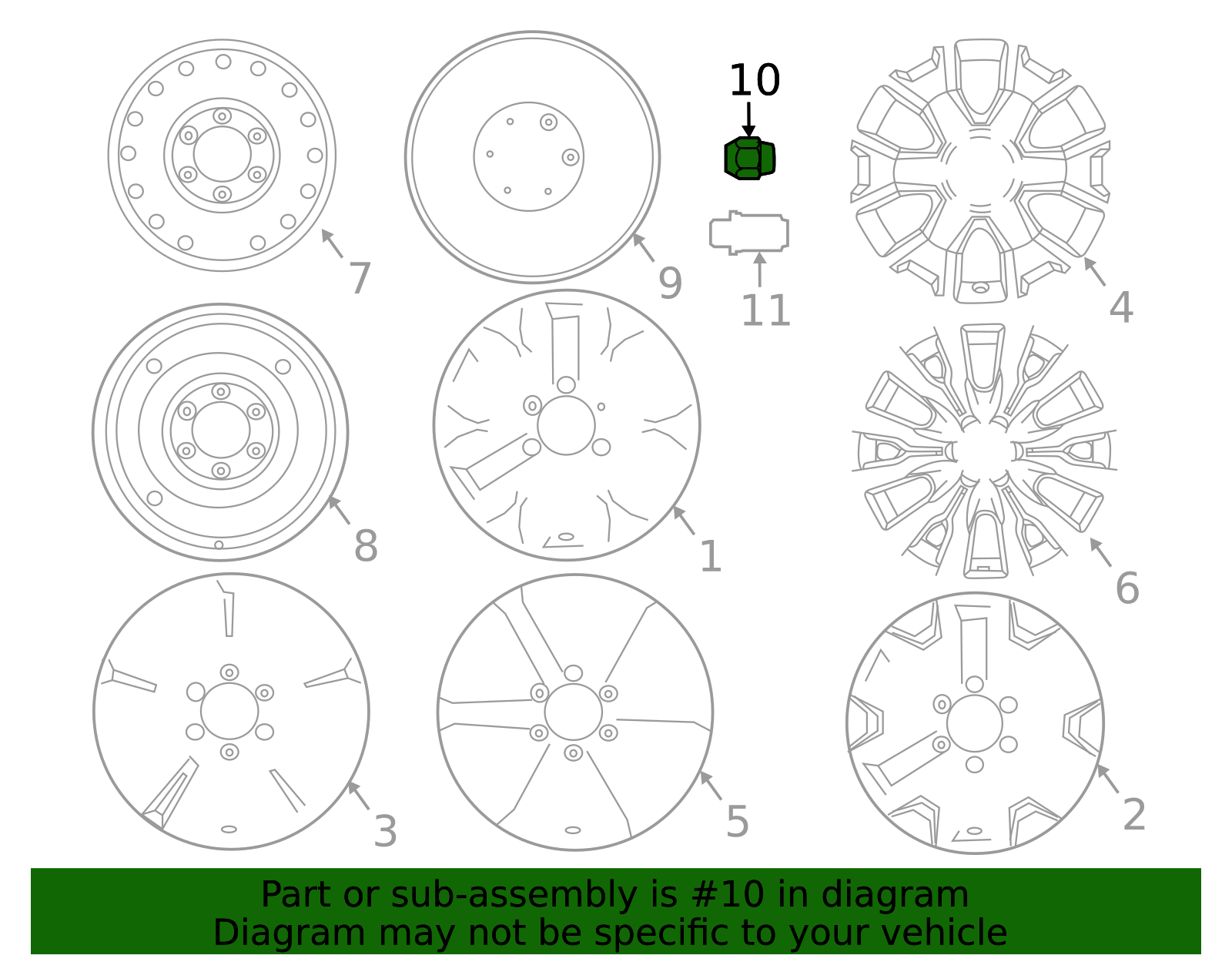 2020-2025 Toyota Wheel Lug Nut 90942-A1010 | Toyota Parts Center