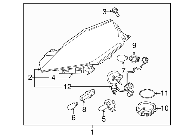 26296-8991A - Headlamp Bulb 2011-2024 Nissan | Nissan Parts ...