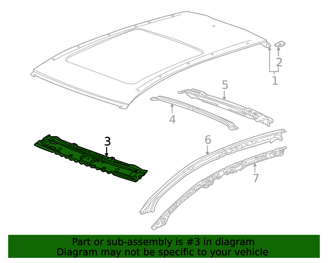 2022 Chevrolet Bolt EUV Windshield Header 42690672 | GMPartsDirect.com
