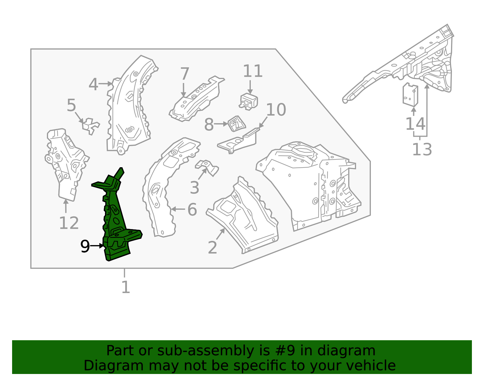 2024-2025 Cadillac XT4 F Panel 42820674 | Partners Chevy