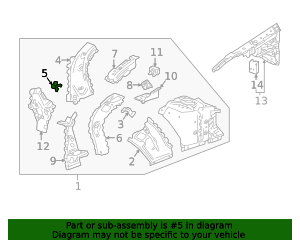 2019-2024 Cadillac XT4 F Bracket 84263190 GM | GMPartsDirect.com