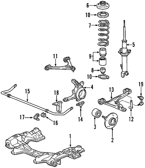 Front Suspension for 2005 Honda S2000 | All Discount Parts Store