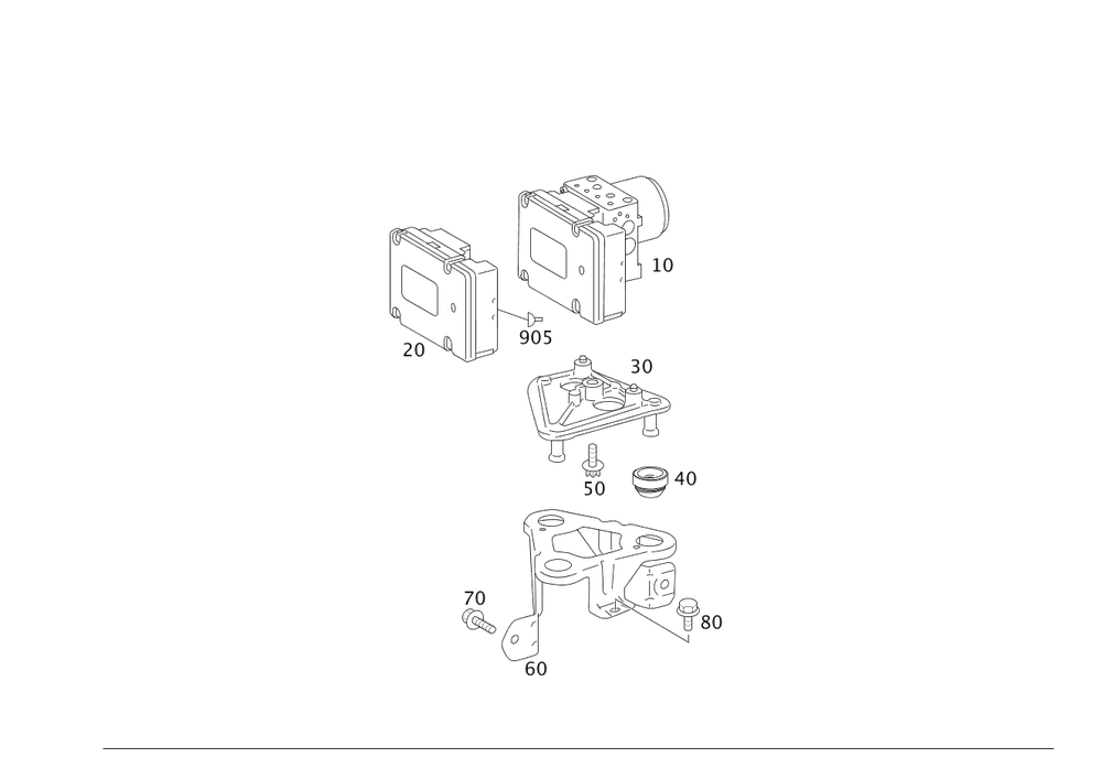 221431901264 - Exchange Hydraulic Unit Mercedes-Benz USA Parts