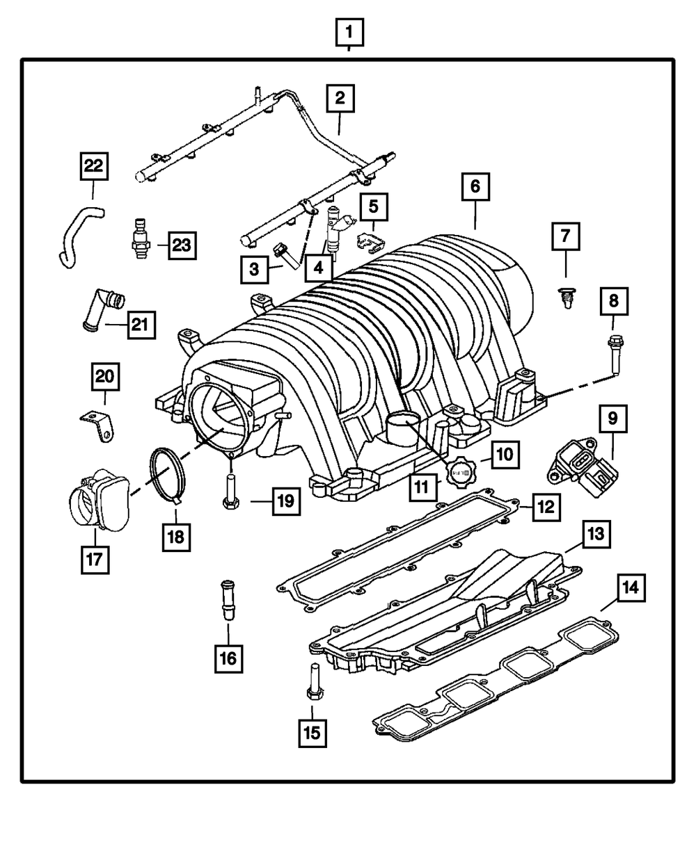 2010 Mopar Intake Manifold 5037390AD | Mopar eStore
