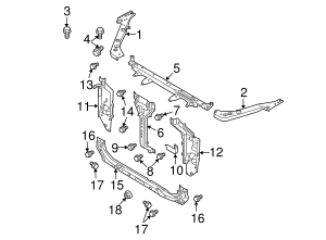 62521-JM00A - Side Support - 2008-2015 Nissan | Conicelli Nissan Parts