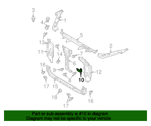 2008-2015 Nissan Lock Support Bracket 28452-JM04A | Melloy Nissan Parts