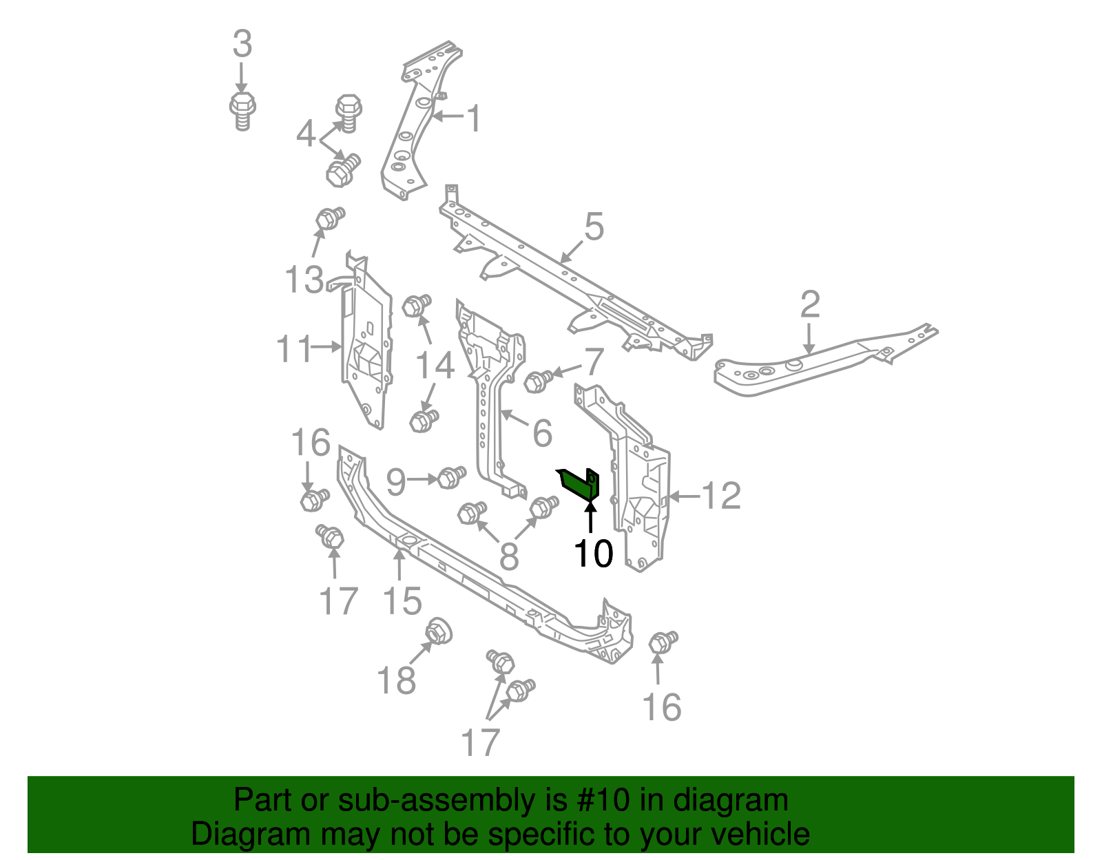 2008-2015 Nissan Lock Support Bracket 28452-JM04A | QuirkParts