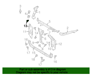 2008-2015 Nissan Side Support Bolt 01121-N8031 | Nissan Parts Plus