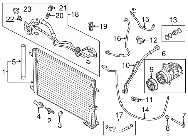 4H0-260-805 - Compressor 2013-2018 Audi A8 Quattro | Audi OEM Parts